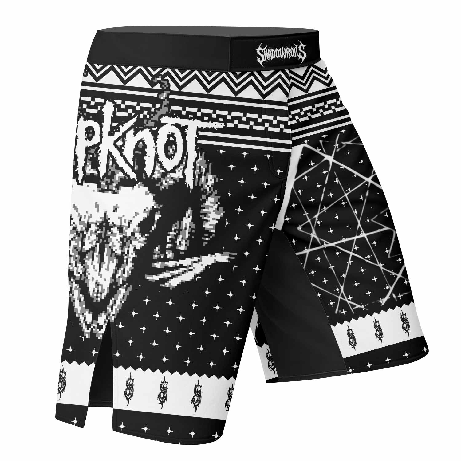 Slipknot Baphomet Fight Shorts | Durable MMA Fight Shorts – Shadow Rolls